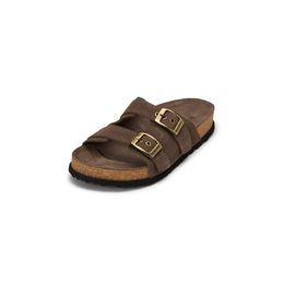 Marc O'Polo Sandale MARC O'POLO "aus weichem Veloursleder", Damen, Gr. 40, faded braun, Obermaterial: 100% Leder, unifarben, Schuhe Sandale