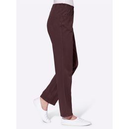 Classic Basics Damen Schlupfhose, lila, Gr. 56, unifarben, 100% Baumwolle, Hosen