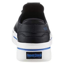 Skechers Herren Slip-On Sneaker "SNOOP ONE-NEXT EPISODE", Gr. 44, schwarz, Lederimitat, Textil, kontrastfarbene Details, Schuhe, Schlupfschuh,