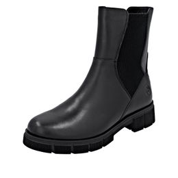 Remonte Damen Chelseaboots "Elisabeth Hurley-Collection", Gr. 38, schwarz, Elastischer Einsatz, Leder, unifarben, Schuhe, Boots, Stiefelette,