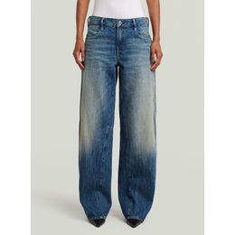 G-Star Raw Regular-fit-Jeans G-STAR "Contor Barrel Loose Jeans", Damen, Gr. 25, L&auml;nge 32, antique faded marble zircon, Obermaterial: 75% Baumwolle, 25% Baumwolle, Jeans