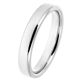 DOOSTI Damen Trauring "Schmuck Geschenk Silber 925 Trauring Ehering Partnerring LIEBE", 54, ohne Zirkonia, Silber 925 (Sterlingsilber), 4mm, silber,