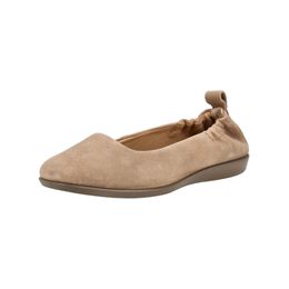 Ballerina Legero "Legero Ballerinas Veloursleder", Damen, Gr. 40, beige, Veloursleder, Schuhe Ballerina