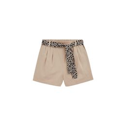 WE Fashion Shorts M&auml;dchen Gr&ouml;&szlig;e 122/128 sand / schwarz