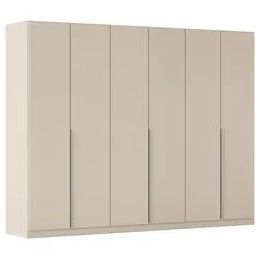 Dreht&uuml;renschrank OTTO HOME "Kleiderschrank Schrank Garderobe AGORDO TOPSELLER Schlafzimmer", beige (beige (champagner)), B:271cm H:210cm T:54cm, Holzwerkstoff, Schr&auml;nke, Dreht&uuml;renschrank, durchdachte Innenausstattung, in 8 Breiten und 2 H&ouml;hen MADE IN GERMANY, Topseller