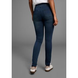 Arizona Damen Jeansjeggings, blau, Basic, Gr. 34, Denim/Jeans, Obermaterial: 63% Baumwolle, 32% Polyester, 5% Elasthan, Jeans, skinny