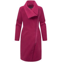 Navahoo Damen Kurzmantel "Samtrose 14", lila, Gr. XXL, Obermaterial: 90% Polyester, 10% Viskose. Innenfutter: 100% Polyester. &Auml;rmelfutter: 100%