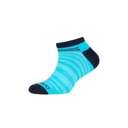 Camano M&auml;dchen Sneakersocken "10er Pack", Gr. 35, blau, 70% Baumwolle, 28% Polyester, 2% Elasthan, Colorblocking, Socken