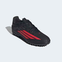 Herren Fu&szlig;ballschuh "F50 CLUB TURF", adidas Performance, Gr. 48core schwarz, lucid rot, core schwarz, Synthetik, Textil, Schuhe, f&uuml;r kurzen