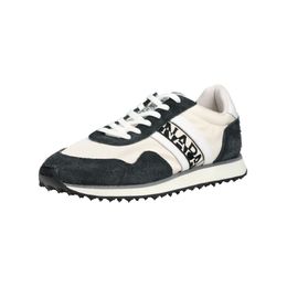 Napapijri Herren Sneaker "Napapijri Sneaker Leder/Textil", Gr. 46wei&szlig;, schwarz, Leder, Textil, Schuhe