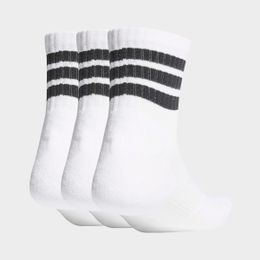 Damen Funktionssocken "3-STREIFEN SPORTSWEAR D&Auml;MPFENDE HALBHOHE, 3 PAAR", adidas Performance, Gr. Lwei&szlig;, schwarz, schwarz, Obermaterial: 58%