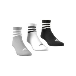 Damen Sportsocken "3-STREIFEN CUSHIONED SPORTSWEAR LOW-CUT, 3 PAAR", adidas Performance, Gr. XL, blau, Obermaterial: 59% Baumwolle, 38% Polyester, 2%