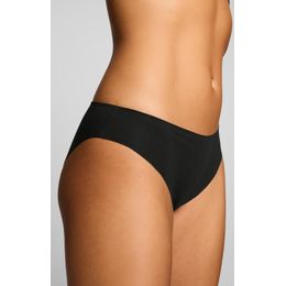 Puma Damen Slip "Puma WOMEN INVISIBLE COTTON BRIEFS 2P", Gr. L, schwarz, Jersey, Obermaterial: 88% Baumwolle, 12% Elasthan, Unterhosen, nahtlose