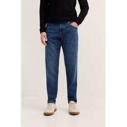 Bugatti Herren 5-Pocket-Jeans "Tapered Fit", blau, Gr. 38, 91% Baumwolle, 7% Polyester, 2% Elasthan, Jeans, aus Stretch Handcrafted Denim