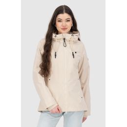 alife and kickin ALIFE & KICKIN Damen Outdoorjacke "LilouAKA", beige, Gr. XXL, unifarben, Web, Obermaterial: 100% Polyester, Jacken, leichte, taillierte