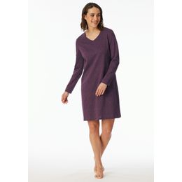 Damen Nachthemd "Uncover Nightwear", uncover by Schiesser, Gr. 50, blau, Single Jersey, Obermaterial: 100% Baumwolle, Kleider, Baumwolle, Single