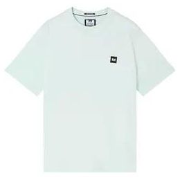 T-Shirt Weekend Offender "BROOKLANDS BADGE TEE. Herren", Damen, Gr. XL, amazonite, Jersey, 100% Baumwolle, normal normal, Rundhals, Shirts T-Shirt, T-Shirt Herren, leichtes Kurzarmshirt, Sporttrikot, Outdoor, Sale