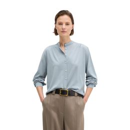 Marc O'Polo MARC O'POLO Damen Blusenshirt "aus TENCEL Modal", blau, Gr. S, unifarben, Obermaterial: 70% Lyocell, 30% Baumwolle, Shirts