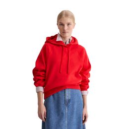 Marc O'Polo Sweatshirt MARC O'POLO "aus reiner Bio-Baumwolle", Damen, Gr. S, rot (bright rot), Obermaterial: 100% Baumwolle, unifarben, regular fit, Rundhals, Rippb&uuml;ndchen, Sweatshirts Sweatshirt