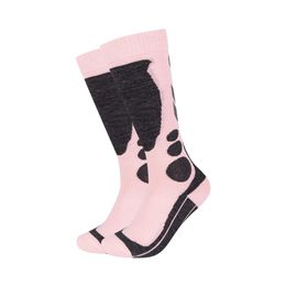 Skistr&uuml;mpfe Camano "function", Herren, Gr. 39-42, rosa (dusty rose), Materialmix, unifarben, normal, Socken, mit ergonomischer Polsterung an wichtigen Stellen