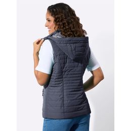 Casual Looks Damen Steppwestemarine, Gr. 40, unifarben, 100% Polyester, Wattierung:100% Polyester, Westen