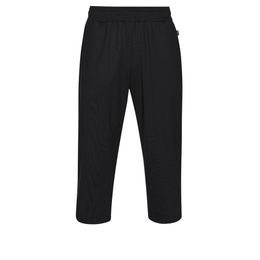 TRIGEMA Herren Jerseyhose "TRIGEMA 3/4 Freizeithose", schwarz, Basic, Gr. 4XL, Single Jersey, 100% Baumwolle, Hosen