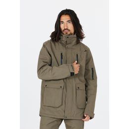 WHISTLER Herren Outdoorjacke "Wander", gr&uuml;n, Gr. L, unifarben, 65% Polyester, 35% Baumwolle, Jacken, mit wasserdichter Funktion