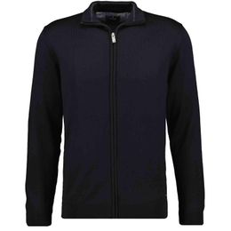 Ragman Herren Strickfleecejacke, schwarz, Gr. S, 100% Wolle, Jacken