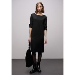 Street One Damen Jerseykleid, schwarz, Gr. 38, unifarben, Stoff, 70% Viskose, 25% Polyester, 5% Elasthan, Kleider, in Unifarbe