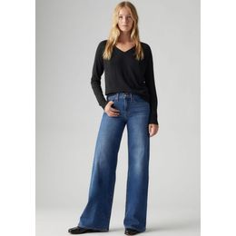 Levi's LEVI'S Damen Weite Jeans "Jeans 318 SHAPING", blau, Gr. 27, unifarben, Denim/Jeans, Obermaterial: 80% Baumwolle, 19% Polyester, 1% Elasthan, Jeans,