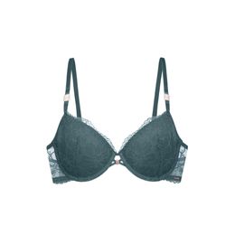 Dorina Damen B&uuml;gel-BH "Jemma", Gr. 80, gr&uuml;n, Obermaterial: 58% Polyamid, 34% Polyester, 8% Elasthan, BHs, Spitze, feminin, schmale Tr&auml;ger, leicht