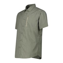 CMP Herren Funktionshemd, gr&uuml;n, Gr. 46, Obermaterial: 100% Polyester, Hemden, sportlicher Stil, aus Polyester, pflegeleicht, Kurzarm-Design