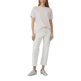 s.Oliver Damen T-Shirt, rosa, Gr. 36, unifarben, Web, Obermaterial: 100% Baumwolle, Shirts, mit offenem Saum