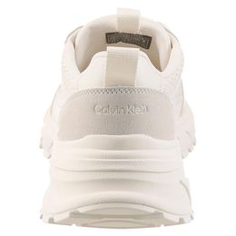Calvin Klein Damen Plateausneaker "HIKE RUNNER LACEUP MESH", Gr. 39, wei&szlig;, Lederimitat, Textil, Mesh, unifarben, Basic, Schuhe, Chunky Sneaker,