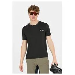 Funktionsshirt Endurance "Yorgos", Herren, Gr. L, schwarz, 86% Polyester, 14% Elasthan, bedruckt, normal, Rundhals, Shirts Funktionsshirt, Quick Dry