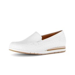 Slipper Gabor "Slipper", Damen, Gr. 40,5, wei&szlig;, Schuhe Slipper