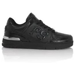 Sneaker Plein Sport "Low-Top Sneakers PS Cocco", Damen, Gr. 46, Normalschaft, 0202, schwarz, schwarz, Schuhe Sneaker