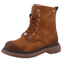 Tom Tailor Damen Winterstiefel, Gr. 37, braun, Lederimitat, used, Schuhe, mit Tex-Ausstattung