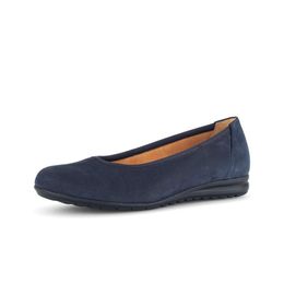 Ballerina Gabor "Sportliche Ballerina", Damen, Gr. 37,5, blau, Schuhe Ballerina