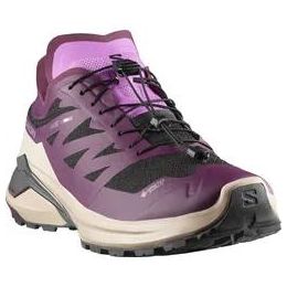 Trailrunningschuh Salomon "XA META GORE-TEX MADE IN FRANCE", Damen, Gr. 41, schwarz, winter bloom, iris orchid, Synthetik, Textil, Schuhe, wasserdicht