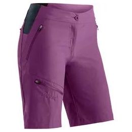 Outdoorhose Maier Sports "Inara Short Vario", Damen, Gr. 44, Normalgr&ouml;&szlig;en, purpurviolett, 90% Polyamid, 10% Elasthan, Hosen Outdoorhose, Damen Shorts, kurze Wanderhose, Outdoor-Hose, 4 Taschen, Regular Fit