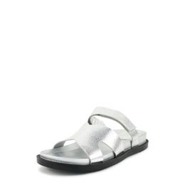 FINDLAY Damen Sandale "DRIES", Gr. 37silberfarben, Lederimitat, Schuhe, mit ergonomischem Fu&szlig;bett und Klettverschluss