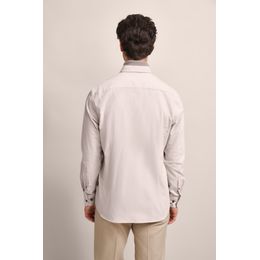 Bugatti Herren Langarmhemd, beige, Gr. L, unifarben, 100% Baumwolle, Hemden, aus modernem Feincord