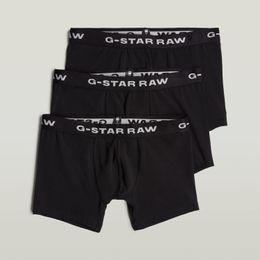 G-Star Raw G-STAR Herren Boxershorts "Boxer briefs 3 pack", Gr. L, schwarz, Jersey, Obermaterial: 95% Baumwolle, 5% Elasthan, Unterhosen