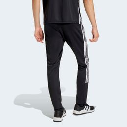 Herren Sporthose "WORKOUT ESSENTIALS ALL-SET 3-STREIFEN, GEWIRKTES MATERIAL", M, N-Gr, schwarz, adidas Performance, Obermaterial: 100% Polyester,