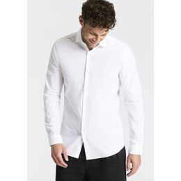 Hugo Herren Businesshemd "Erondo", wei&szlig;, Gr. 42, unifarben, Popeline, Obermaterial: 100% Baumwolle, Hemden, Cutaway-Kragen, Extra slim fit,