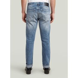 G-Star Raw G-STAR Herren Regular-fit-Jeans "3301 Slim Selvedge Jeans", blau, Gr. 27, Obermaterial: 99% Baumwolle, 1% Elasthan, Jeans