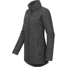 Ragwear Damen Strickjacke "Miram Melange", grau, Gr. S, Grobstrick, Obermaterial: 56% Baumwolle, 44% Polyester. Innenfutter: 100% Polyester,