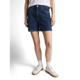 Damen Jeansshorts, blau, Gr. S, Tom Tailor Denim, unifarben, Denim/Jeans, Obermaterial: 99% Baumwolle, 1% Elasthan, Jeans, im Five-Pocket Style
