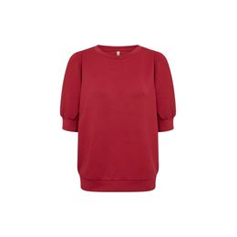 soyaconcept Damen Kurzarmhemd "Soya Concept T-shirt SC-BANU"4780 rot, Gr. S, Obermaterial: 48% Modal, 48% Polyester, 4% Elasthan, Hemden